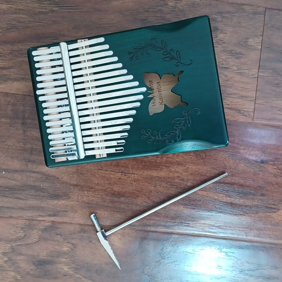 Kalimba HeyMate | Other | Kalimba 7 Key Green Wood Thumb Piano ...